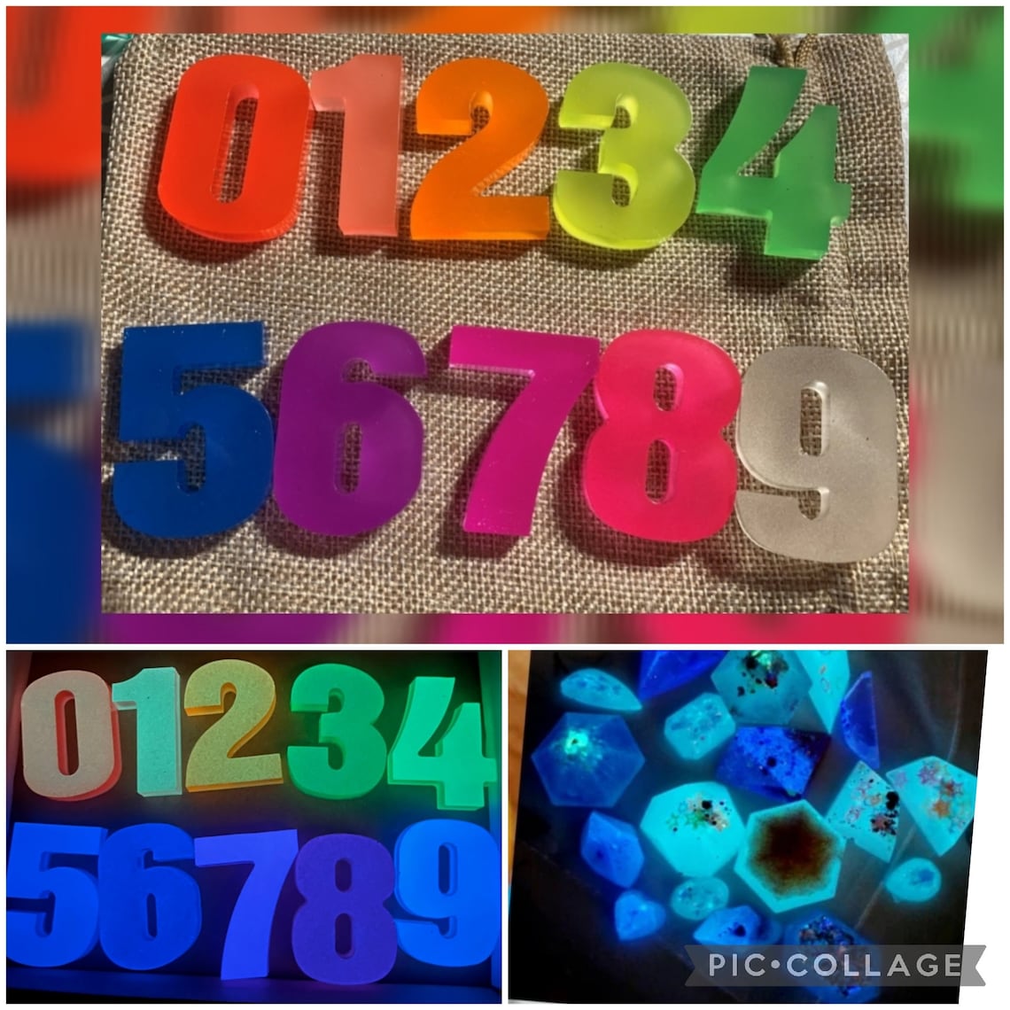 Glow in the Dark Numbers - Etsy