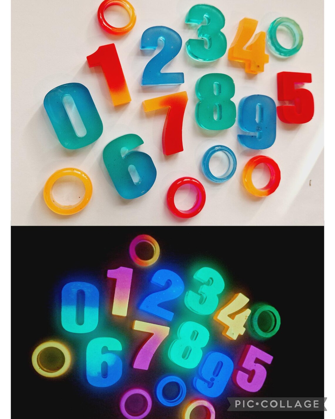 Glow in the Dark Numbers - Etsy