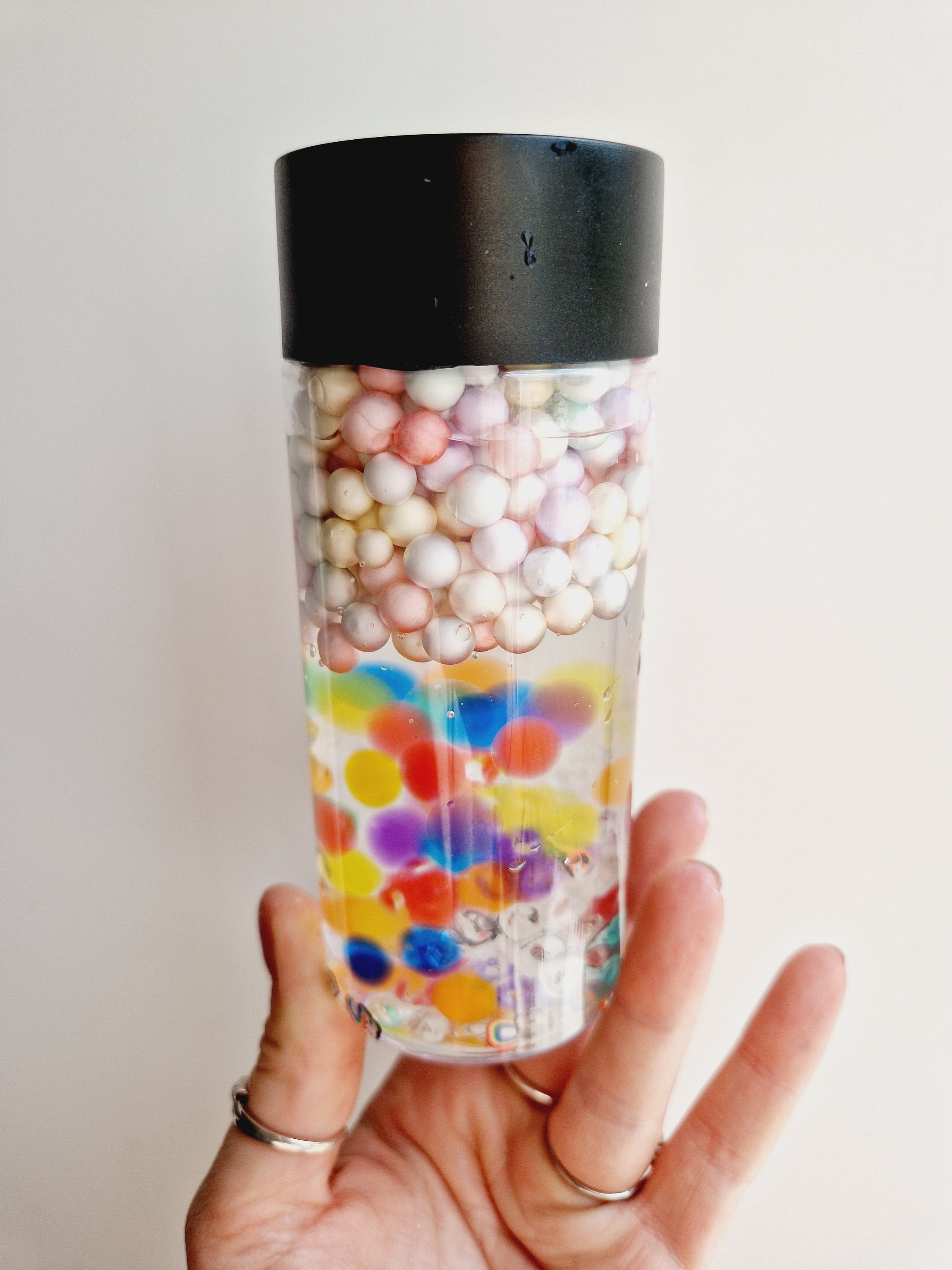 Rainbow/spring Sensory Bottles - Etsy