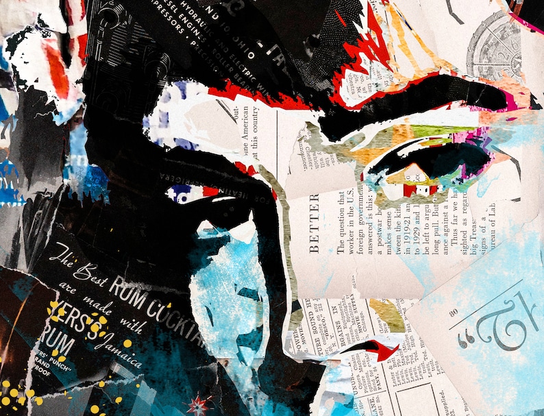 Elvis Presley Digital Collage, Wall Art, Wall Art DIGITAL DOWNLOAD to ...