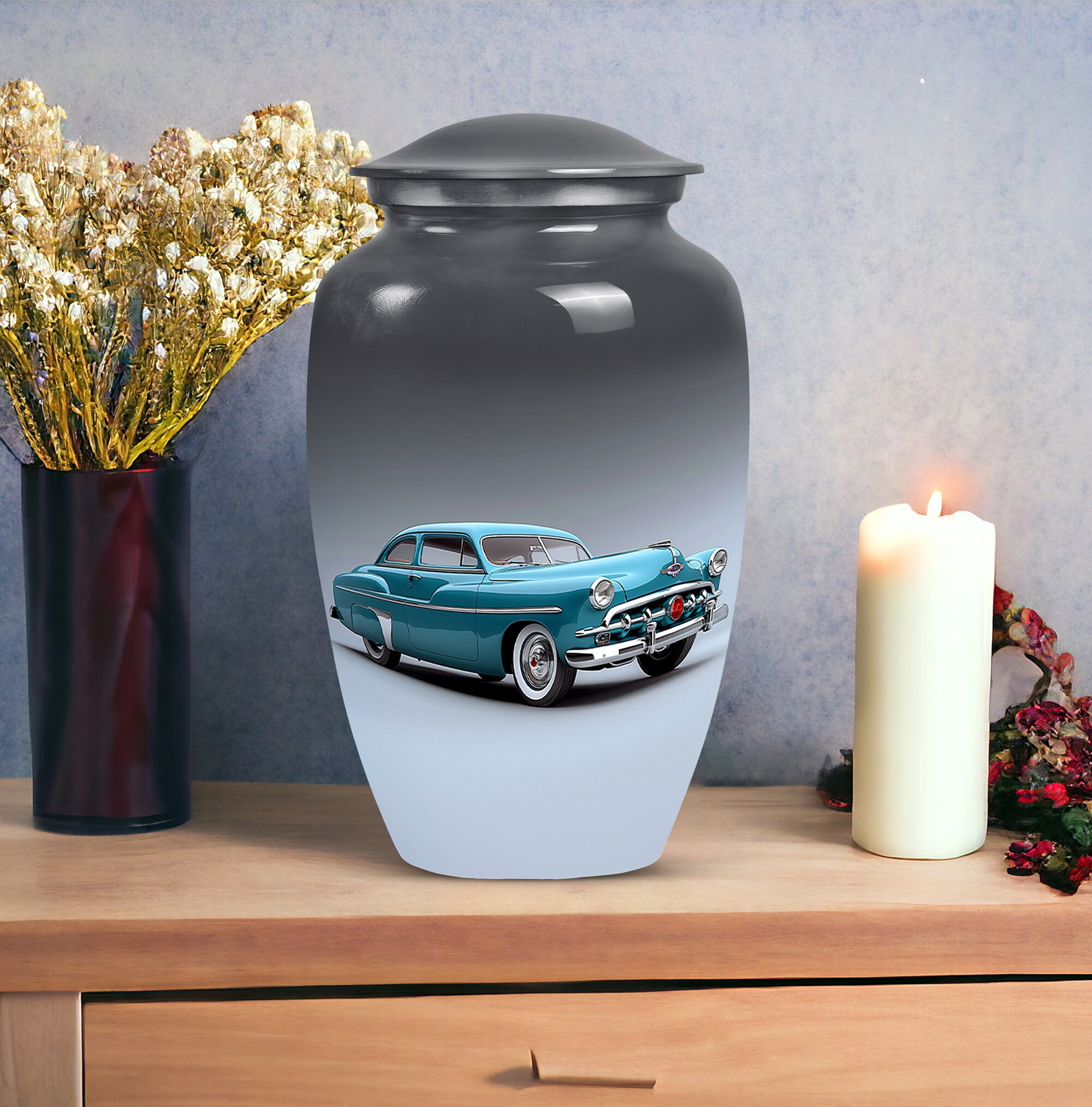 Car Memorial Urn Keepsake Urn for Human Ashes Modern Urn Decorative Urn ...