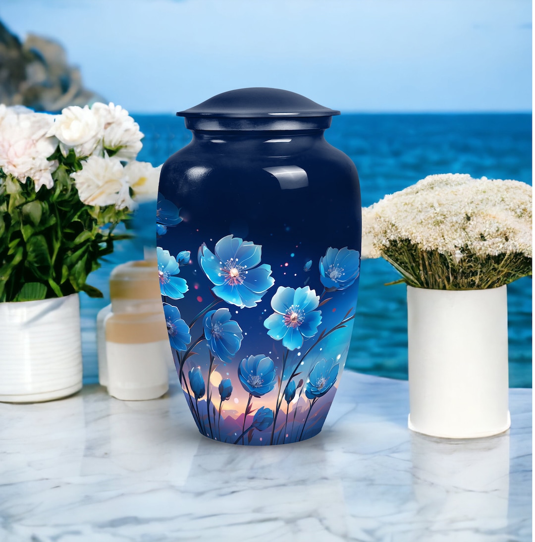 Elegant Modern Cremation Urn for Adult Ashes Customizable Memorial ...