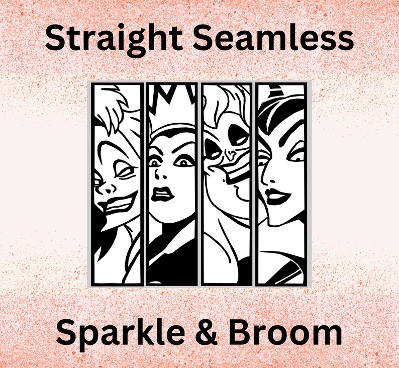 Villian Slides Burst Cut Template 30 Oz Straight Skinny - Etsy