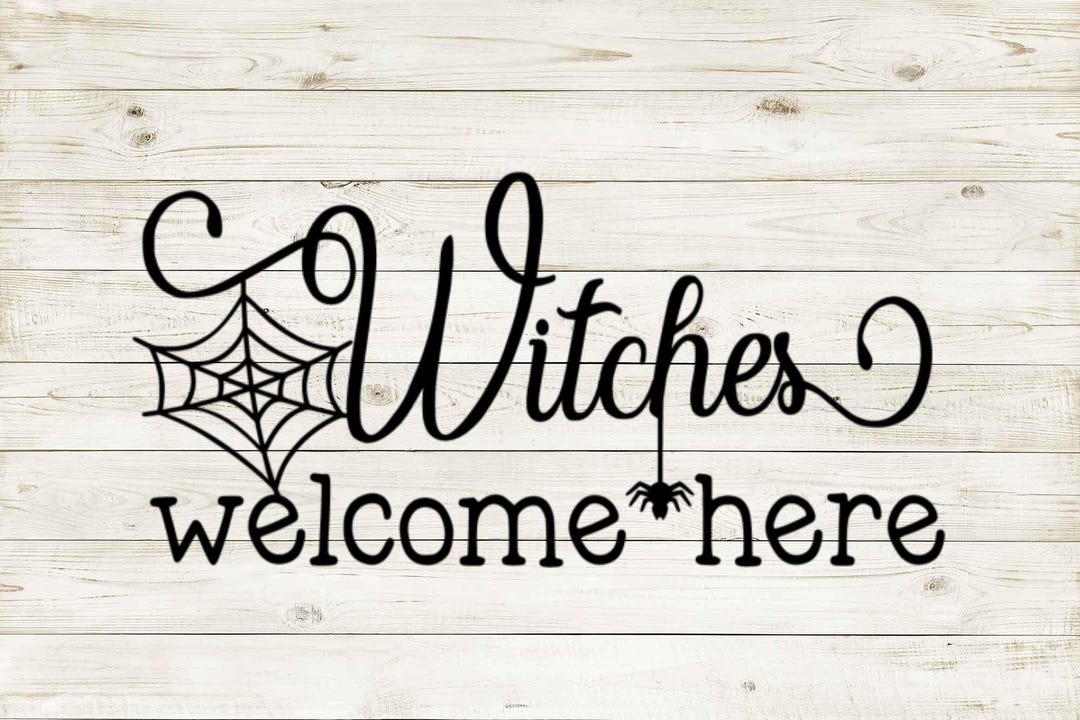 Witches Welcome Here Vinyl Decal Sticker | Multiple Sizes Available - Etsy