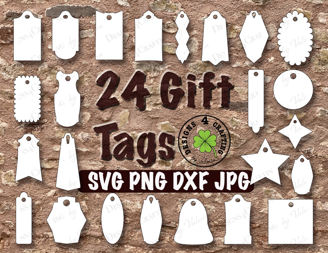 Tag SVG, Tags SVG Bundle, Tags Template, DXF, Gift, Custom, Cut File ...