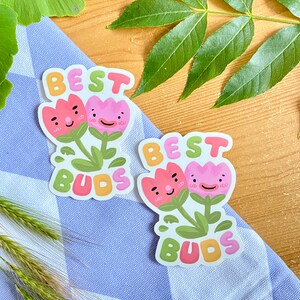 Best Buds - Matte Vinyl Sticker - Etsy