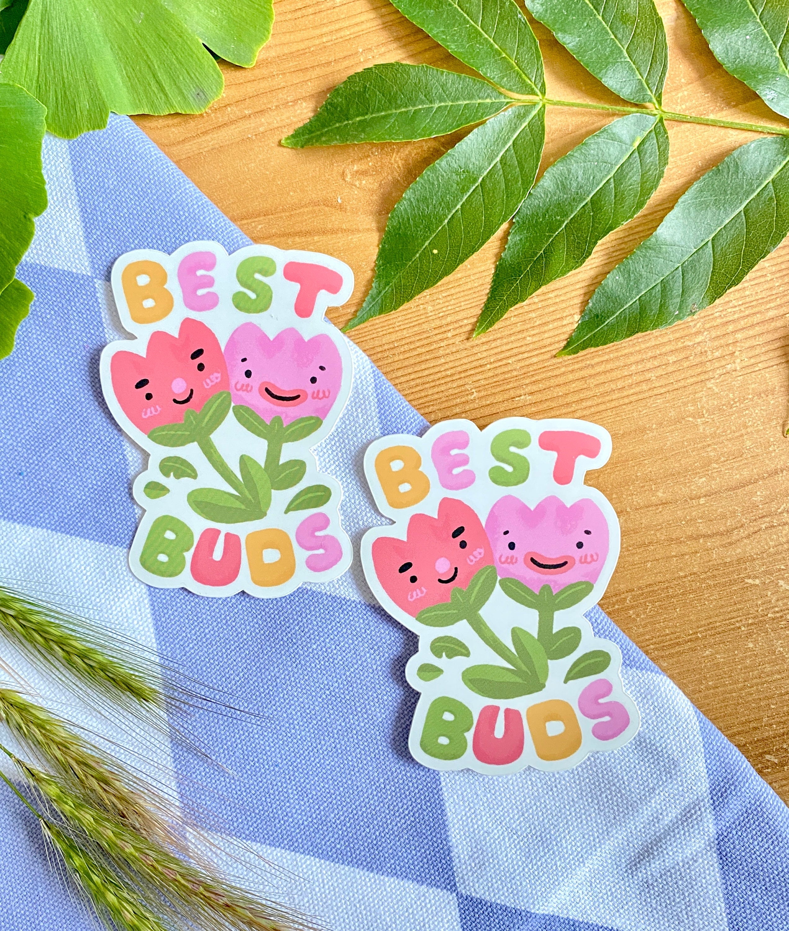 Best Buds - Matte Vinyl Sticker - Etsy