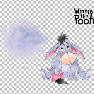 Eeyore Watercolor Clipart: Winnie the Pooh Illustration (digital File ...