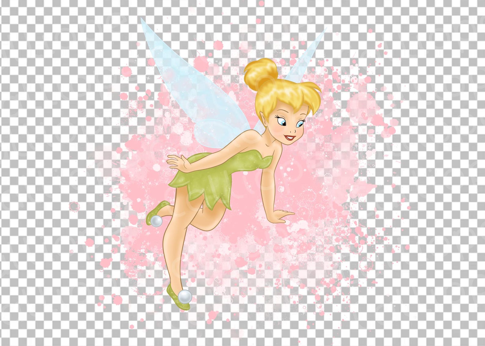 Tinkerbell Watercolor Clipart: Fairy Tale Png (digital Download) - Etsy