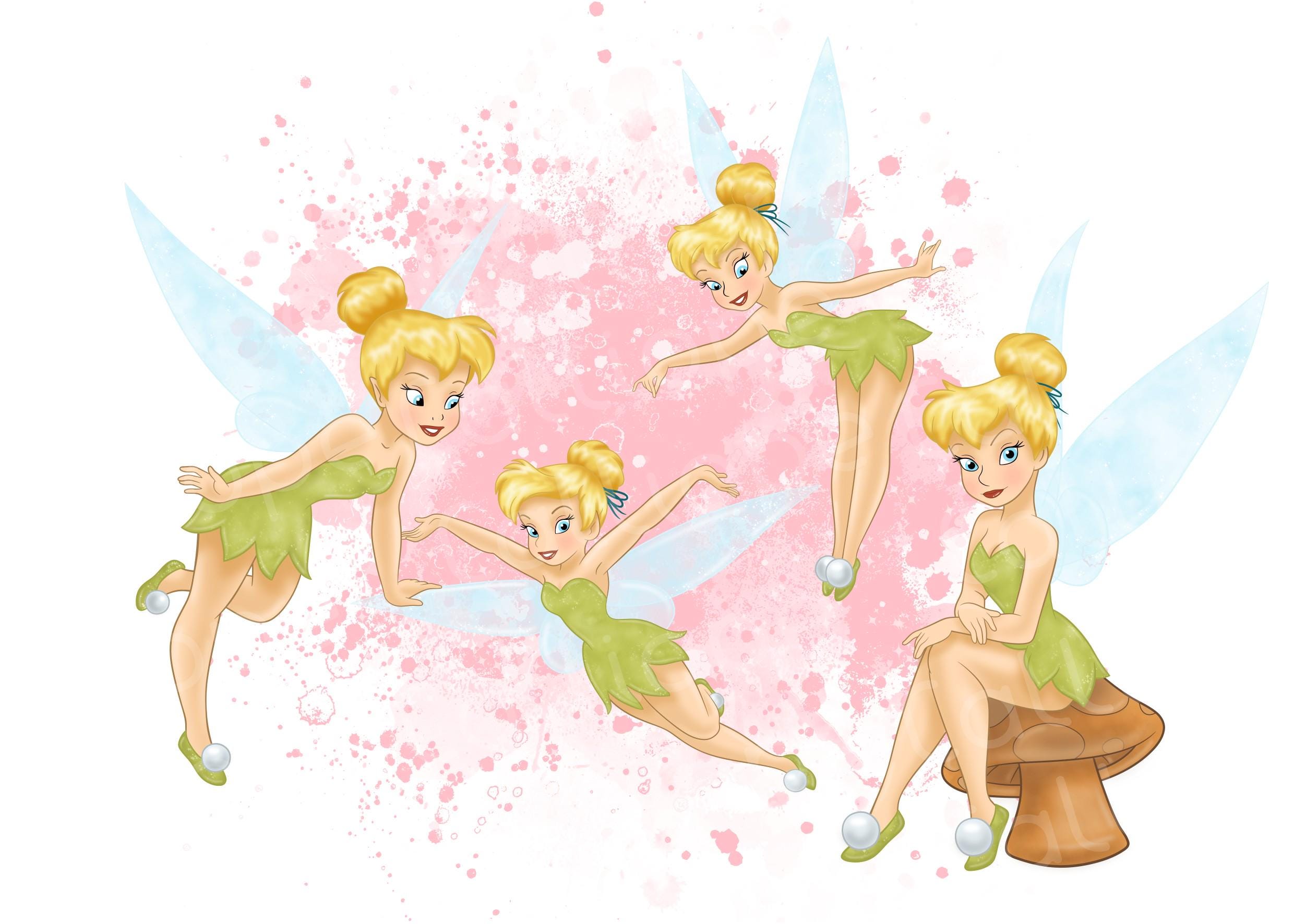 Tinkerbell Watercolor Clipart: Fairy Tale Png (digital Download) - Etsy