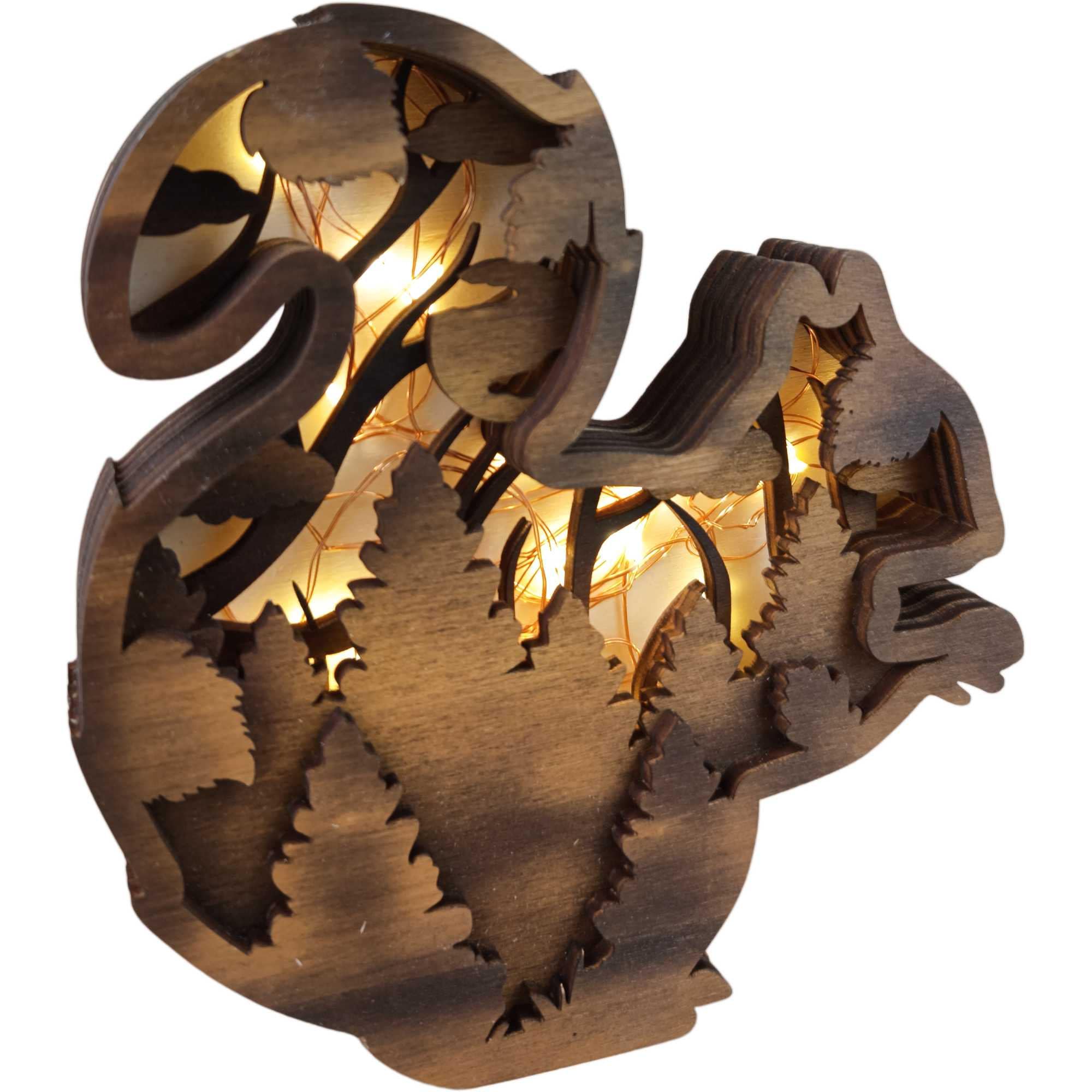 3D Squirrel, 6 Layer Plywood, SVG/ DXF File, Squirrel Cut File, Digital ...