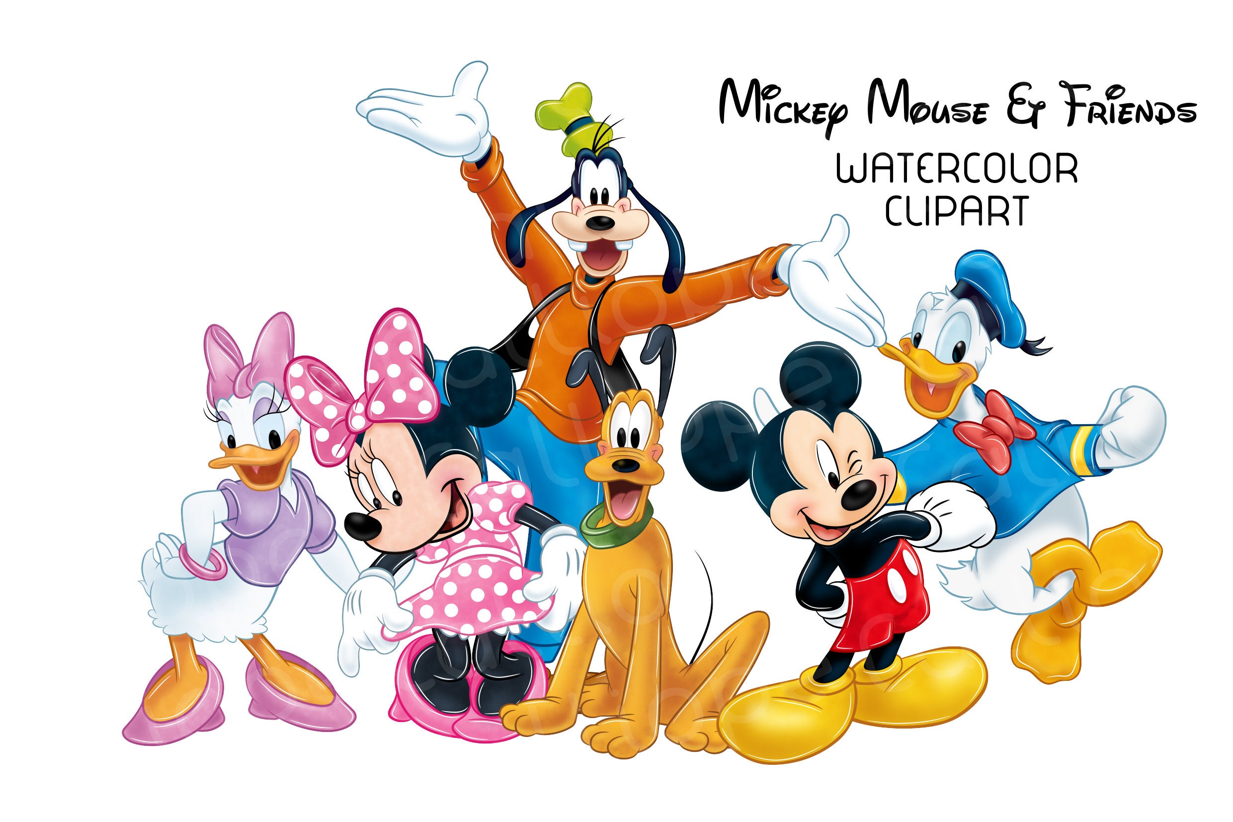 Minnie Mouse, Mickey Mouse, Donald Duck, Goofy, Daisy Duck, Pluto ...