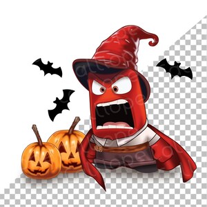 Anger, Inside Out, Halloween, Clipart, Cute Cartoon, PNG, High ...