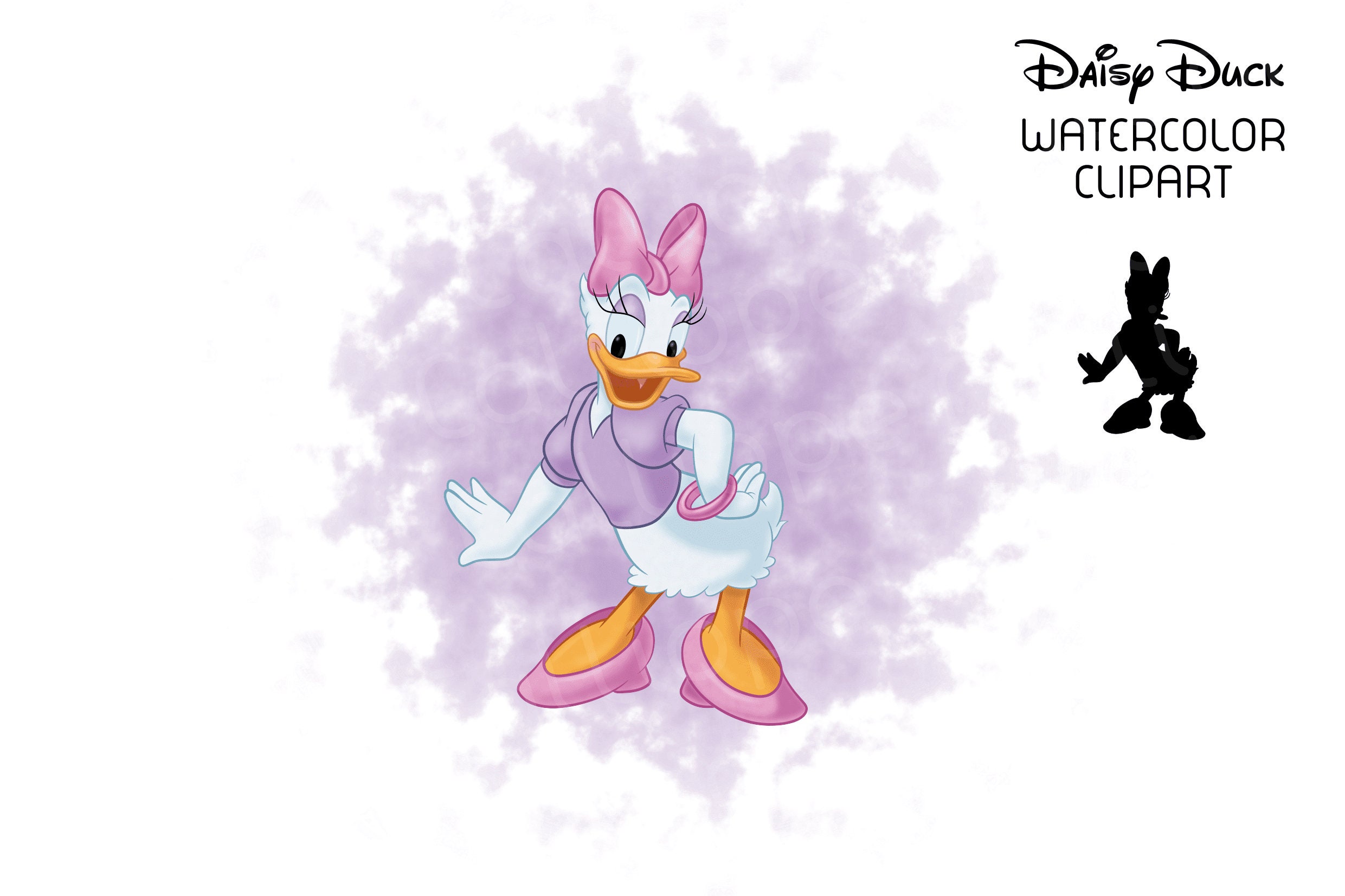 Daisy Duck, PNG and Outline, Mickey Mouse Friend, Cute Png, Cute Daisy ...