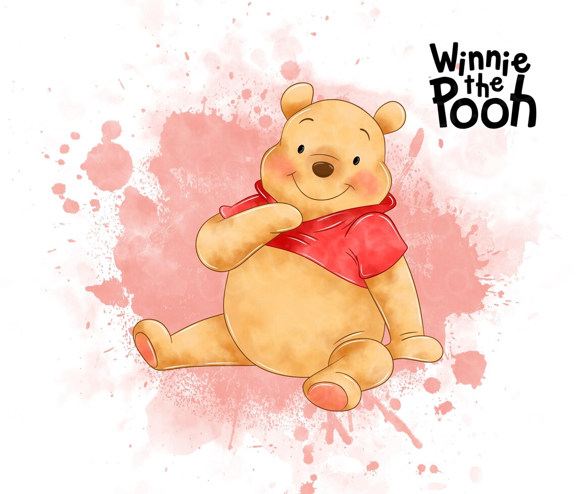 Hand-drawn Winnie the Pooh, Watercolor PNG Illustration, Classic Style ...