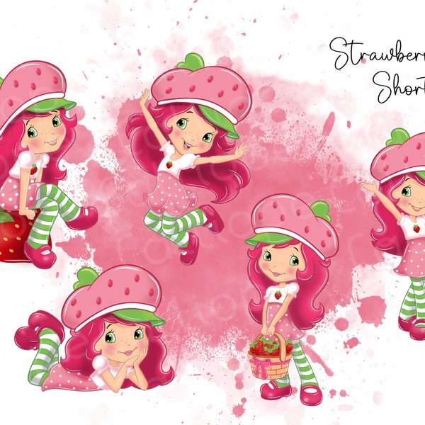 Strawberry Shortcake Digital Cliparts - Etsy