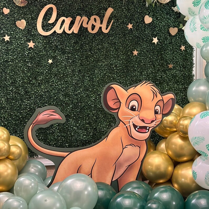 Simba Photo Corner Silhouette. Party Deco. Digital File - Etsy
