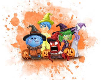 Sadness, Inside Out Watercolor Clipart, Cute Cartoon, PNG, High ...