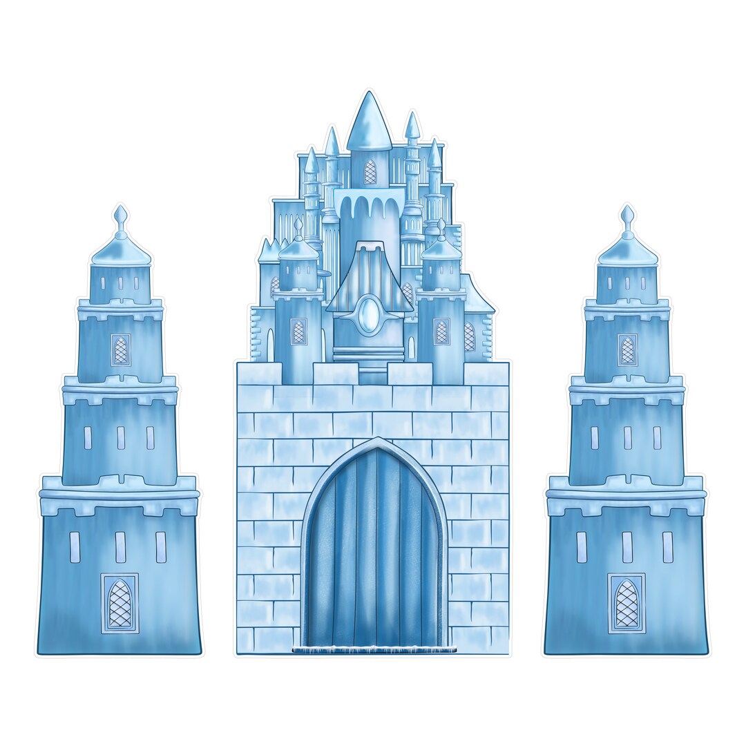 Blue Castle. Frozen Castle - Etsy