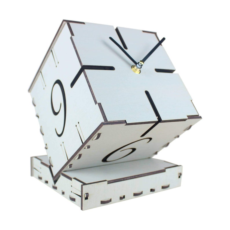 Cube Table Clock, 3mm and 4mm, Digital File, Dxf, Svg - Etsy