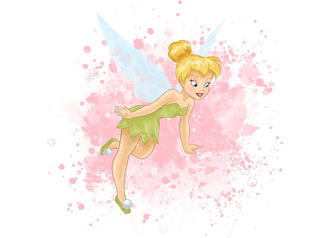 Tinkerbell Watercolor Clipart: Fairy Tale Png (digital Download) - Etsy