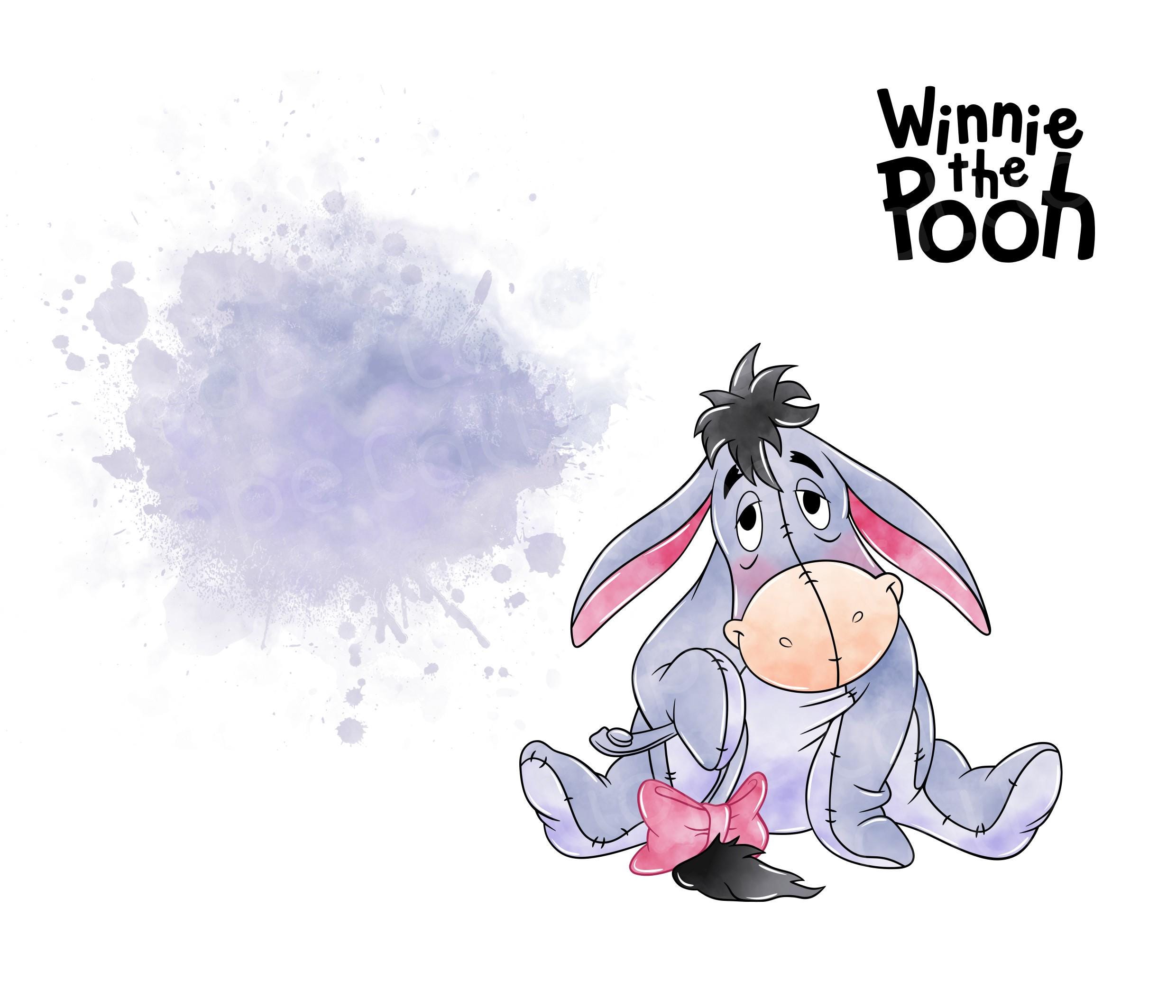 Eeyore Watercolor Clipart: Winnie the Pooh Illustration (digital File ...