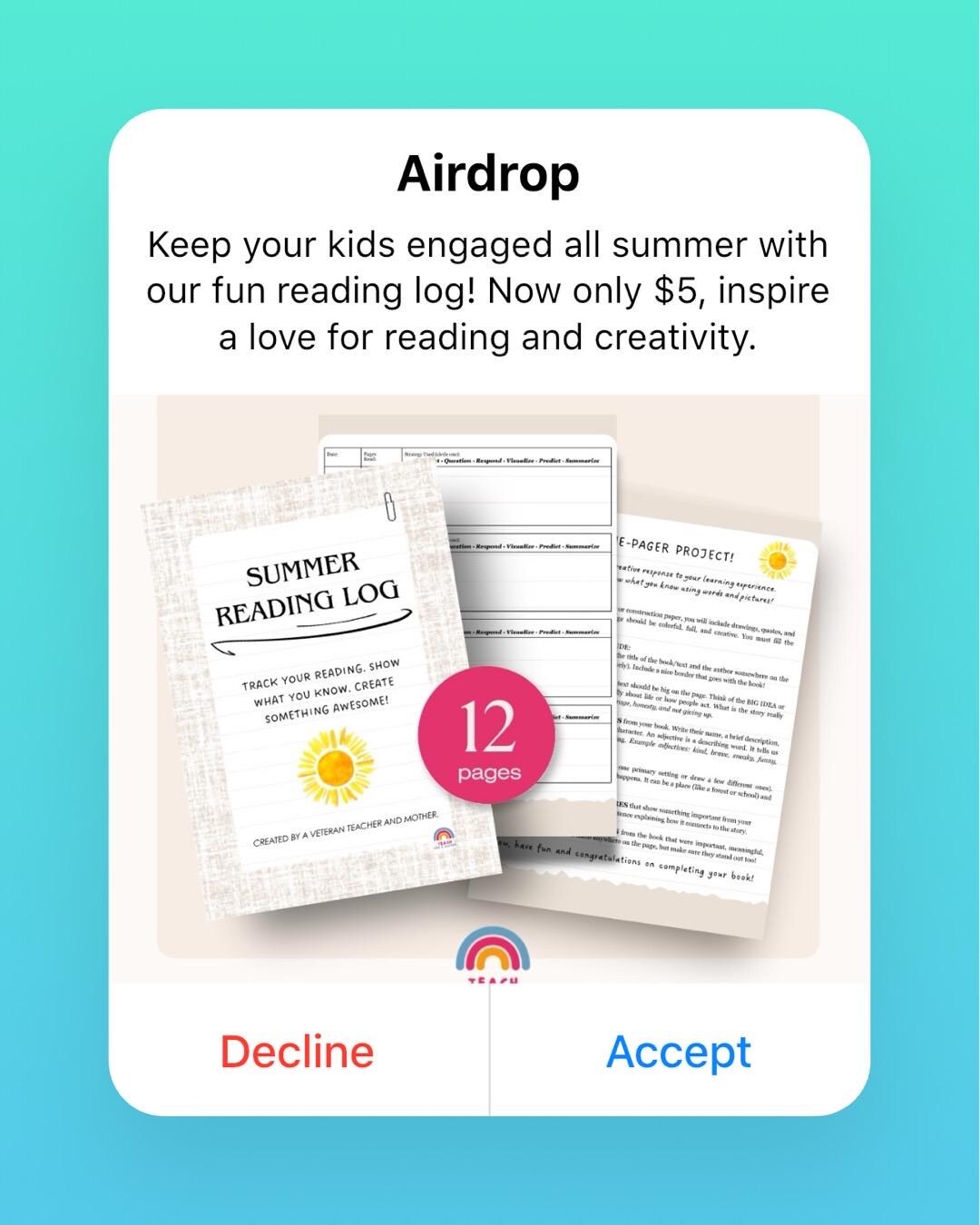 Summer Reading & Project for Kids and Teens - Etsy