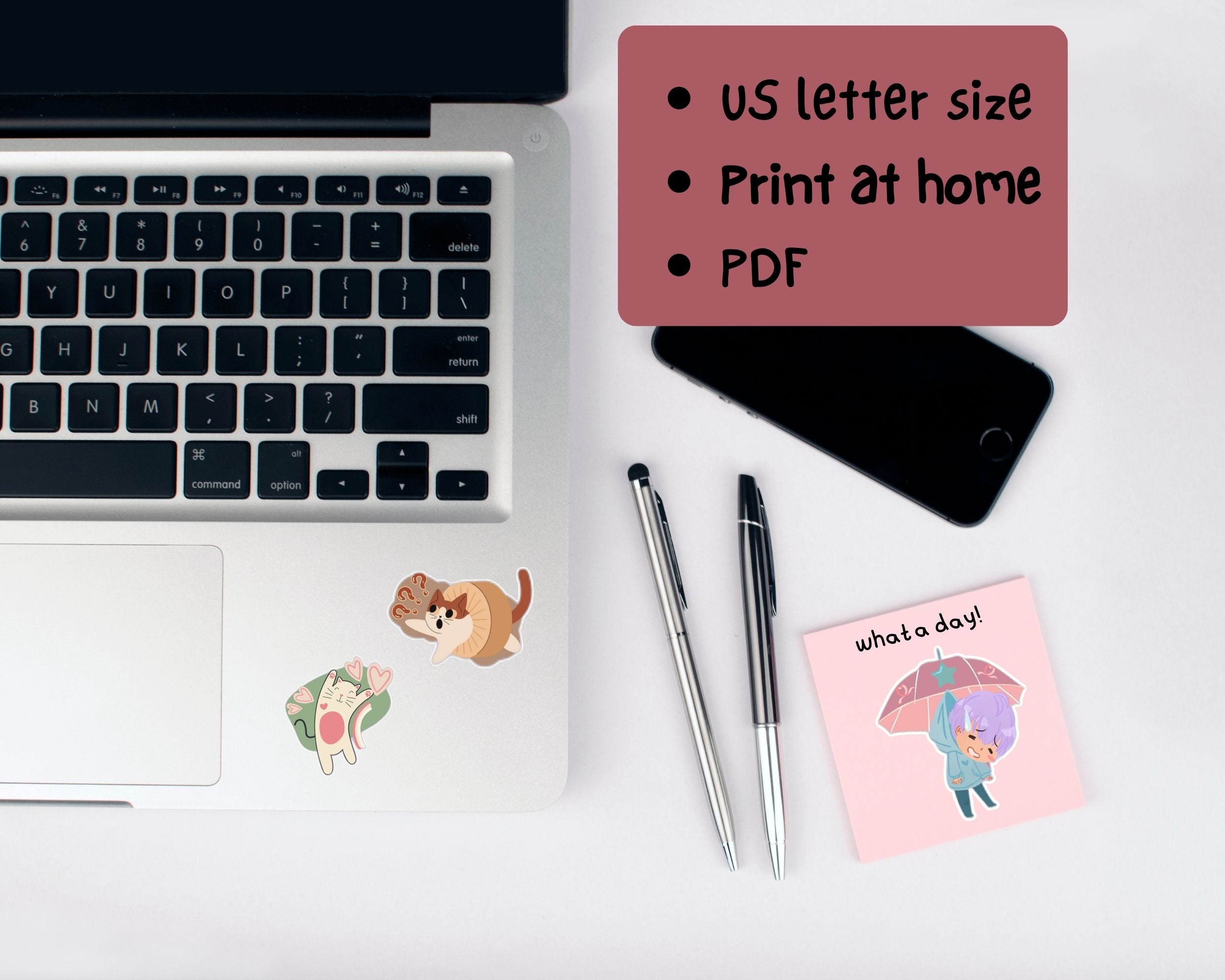 Printable Stickers, Digital Stickers, Happy Planner Stickers, Cute ...