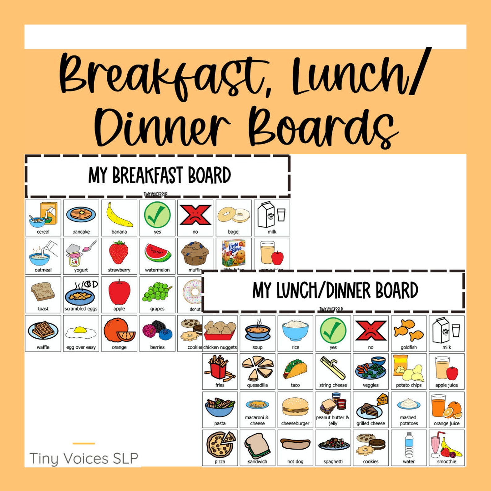 Feeding Communication Boards, Basic Communication Board, Aided-language ...