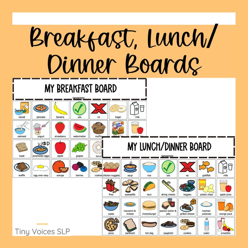 Feeding Communication Boards, Basic Communication Board, Aided-language ...