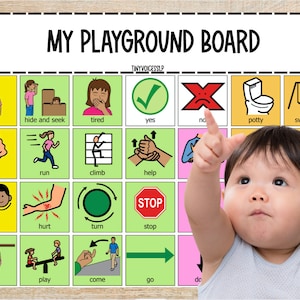 My Playground Communication Boards, Basic Communication Board, Aided ...