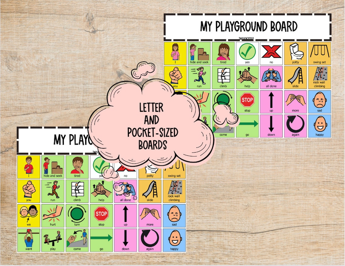 My Playground Communication Boards, Basic Communication Board, Aided ...