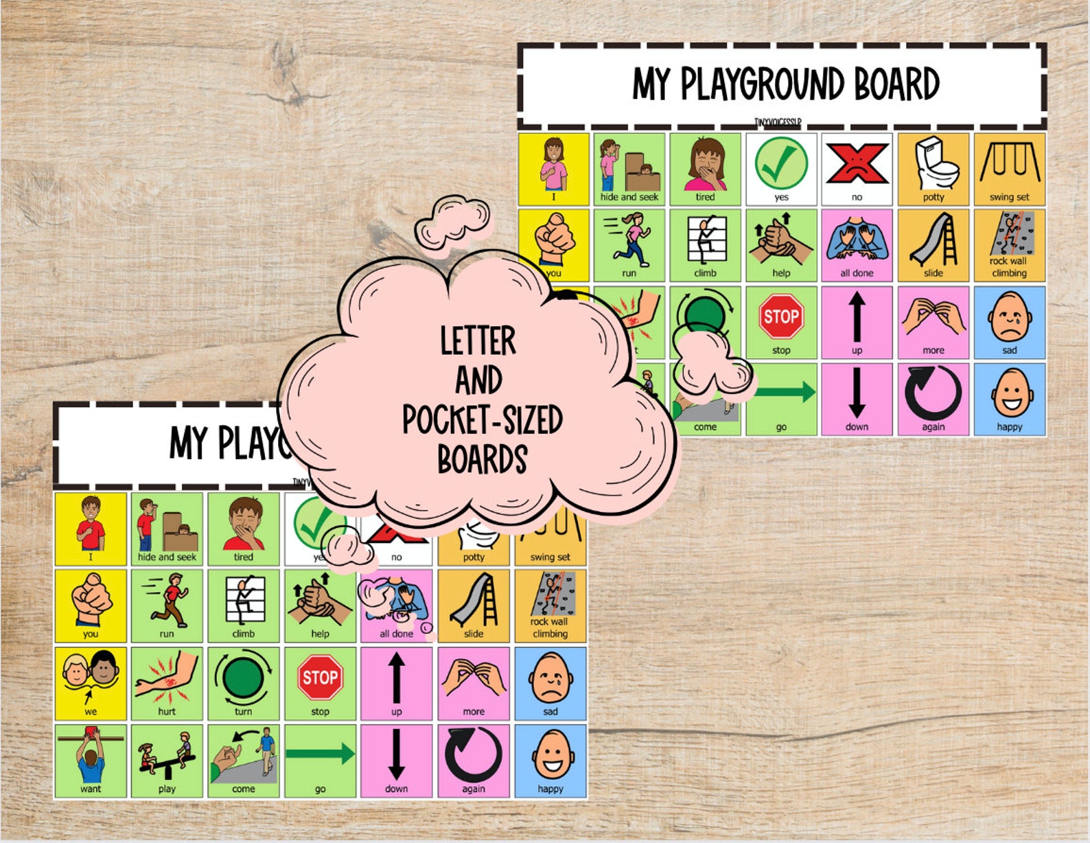 My Playground Communication Boards, Basic Communication Board, Aided ...