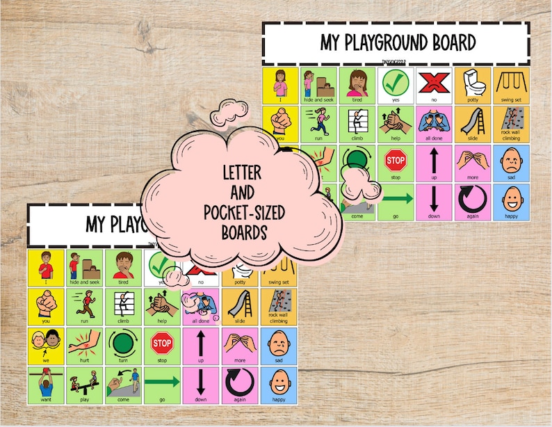 My Playground Communication Boards, Basic Communication Board, Aided ...