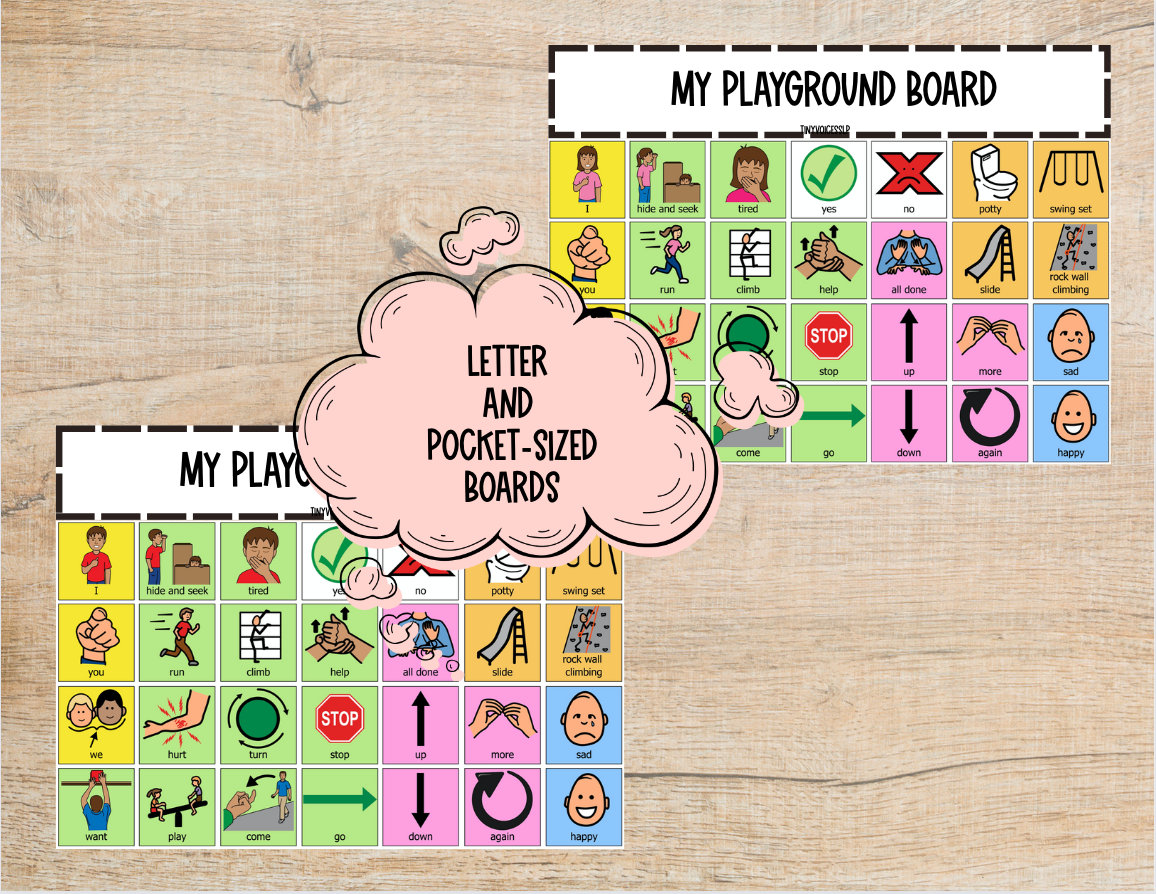 My Playground Communication Boards, Basic Communication Board, Aided ...