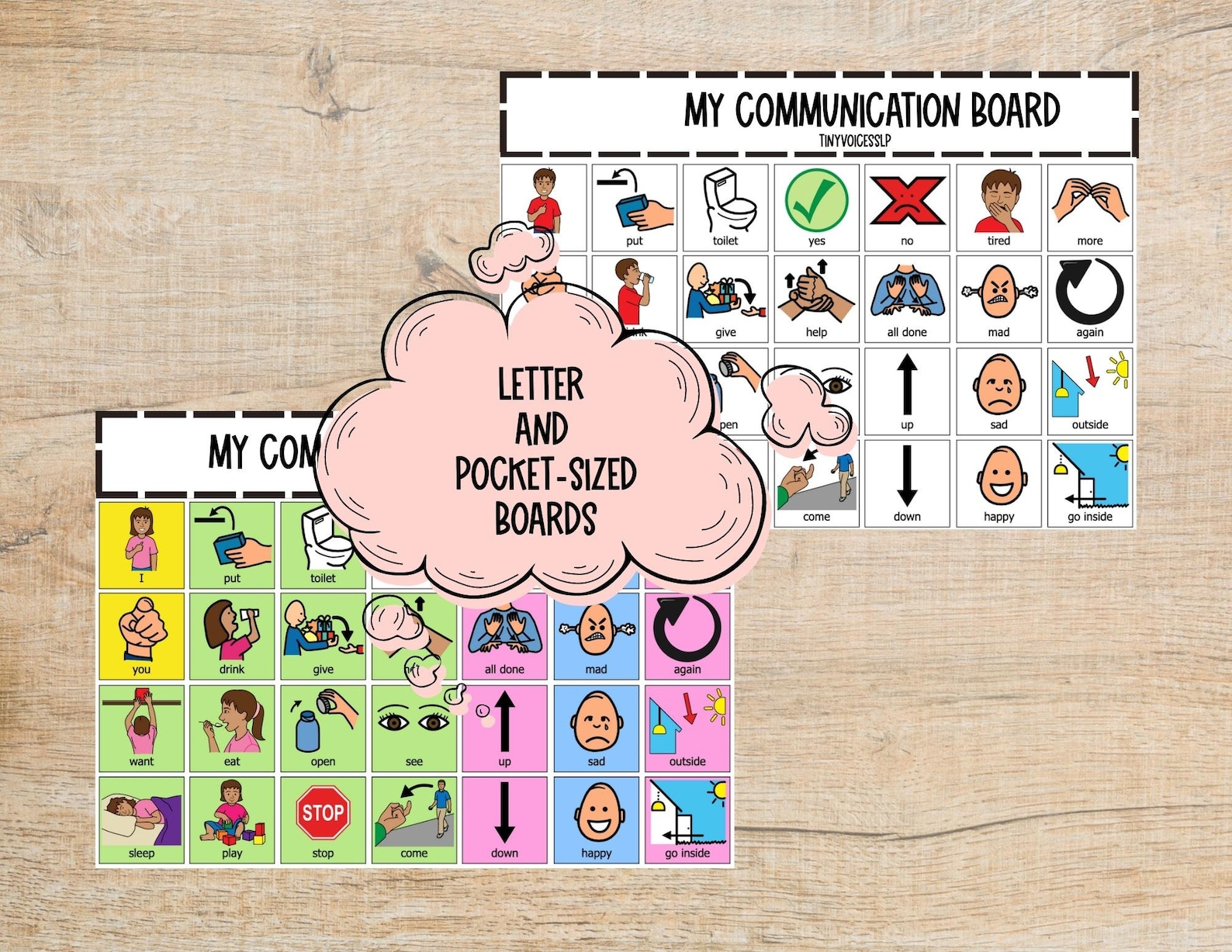 My Core Communication Boards, Basic Communication Board, Aided-language ...