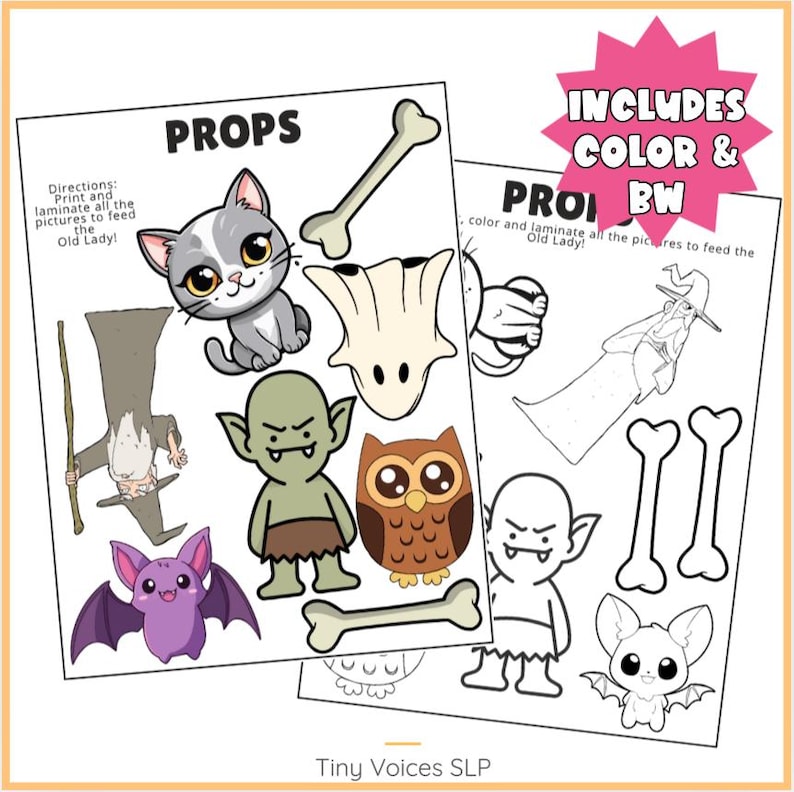 The Old Lady Who Swallowed a Bat Book Companion I AAC Adapted Activity ...