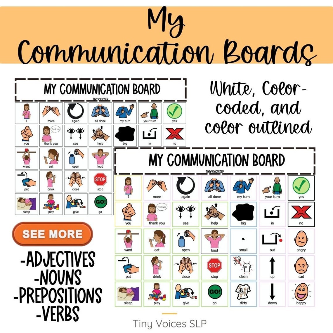 Core AAC Communication Board - Etsy