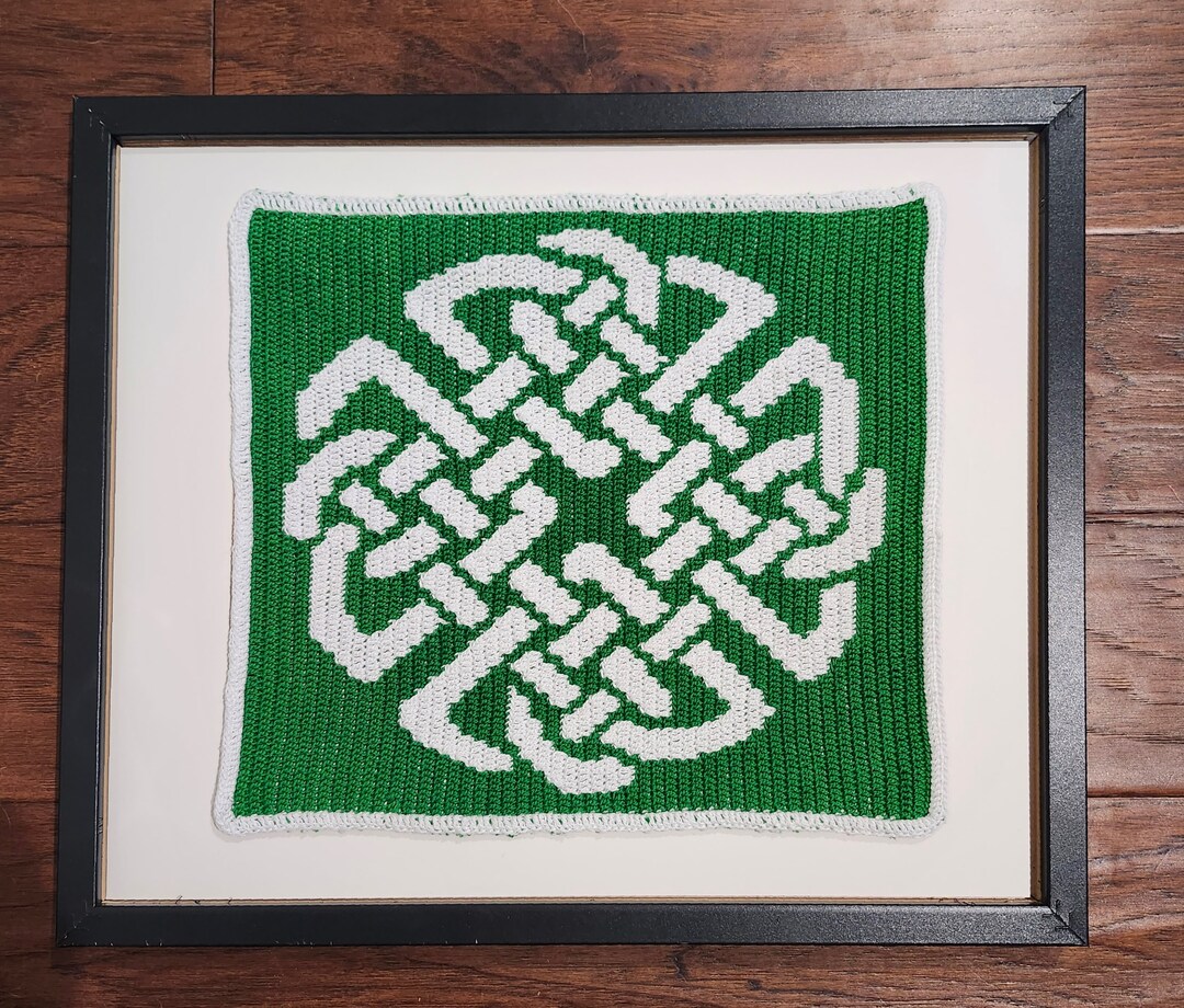 Celtic Knot Crochet Pattern - Irish Crochet Pattern - Mosaic Crochet ...