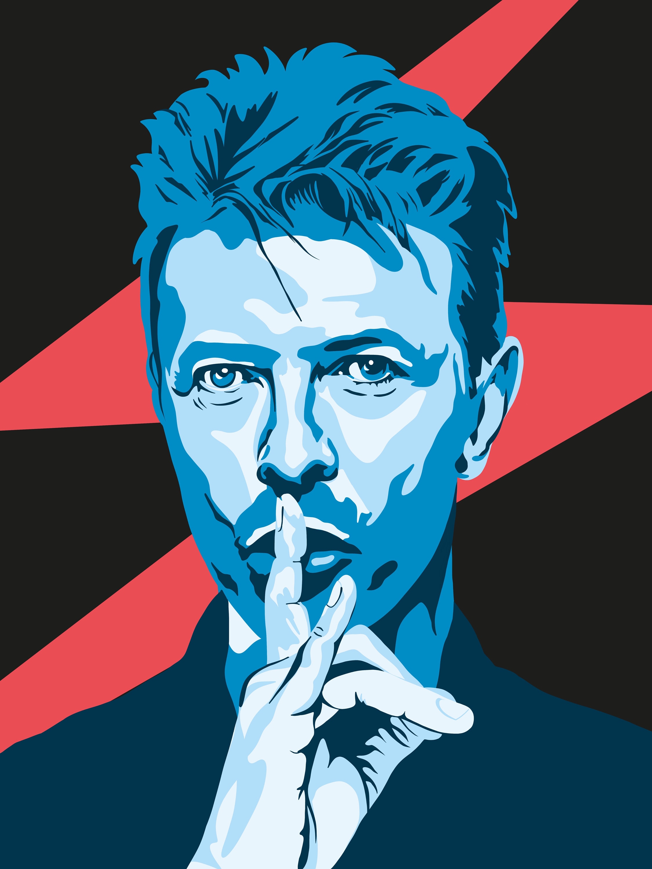 David Bowie Poster Artist Poster Music Artist Poster Singer Aesthetic ...