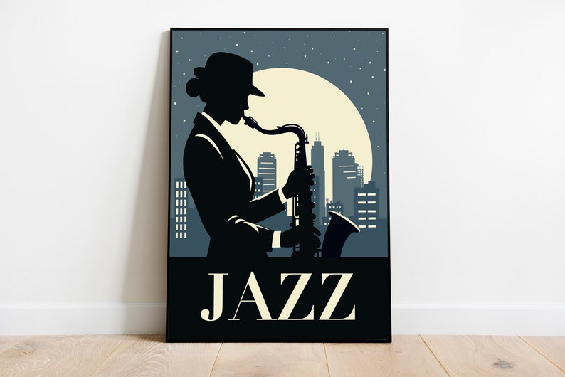 Jazz Poster, Digital Download, Jazz , Wall Art, Wall Decor, Home Decor ...