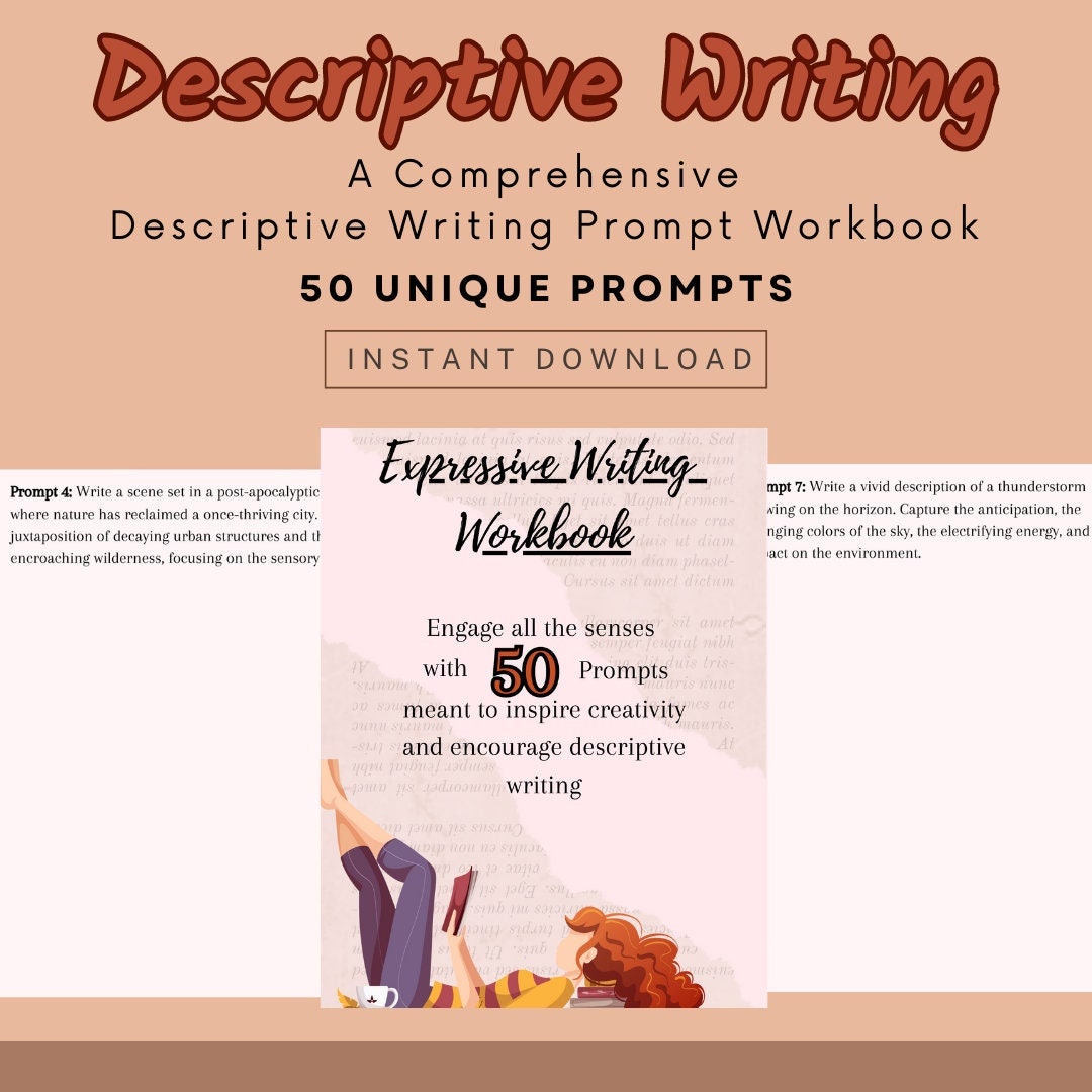 Description Writing Prompts | Creative Writing | Digital, Workbook ...