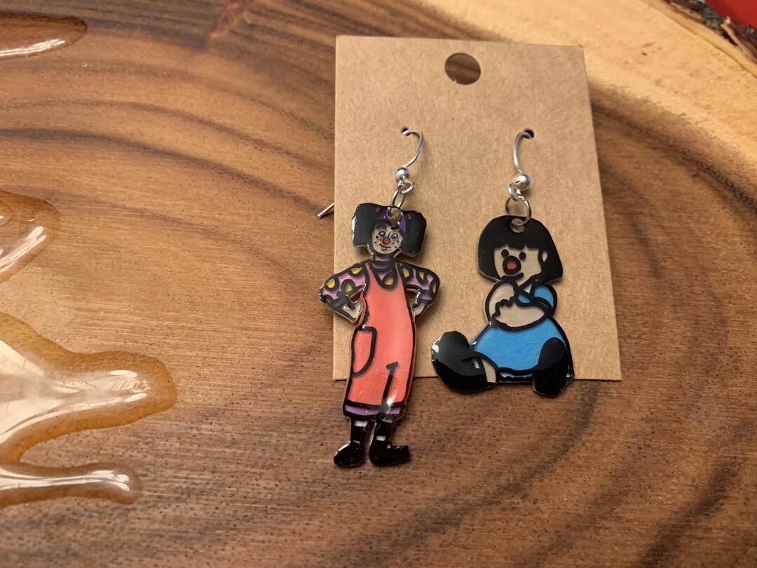 Big Comfy Couch Cartoon Hanging Shrinky Dink Earrings - Etsy