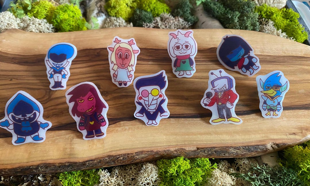 Deltarune Inspired Pins | Cute Resin | Gamer Gift | Indie Game Art ...