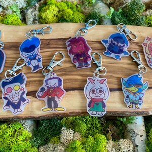 Deltarune Inspired Keychains | Gamer Gift | Indie Game Art | Krys ...