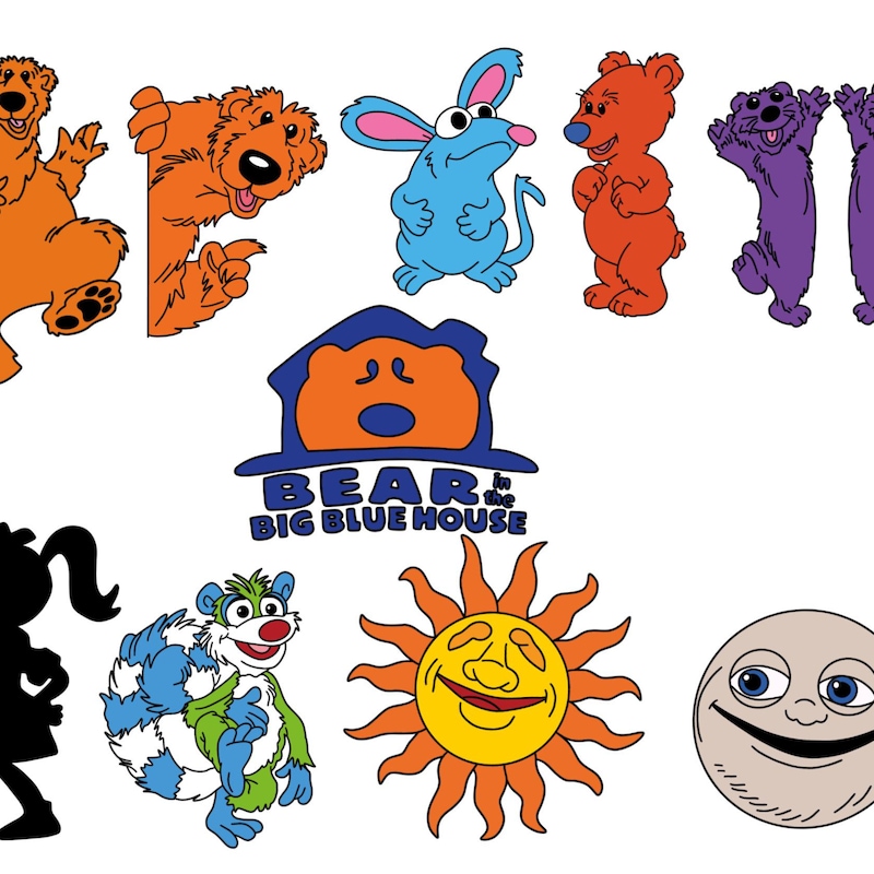Big Blue Cartoon Characters - Etsy UK