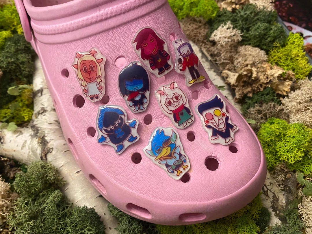 Deltarune Video Game Shoe Charms, Deltarune Chapter 1 2 3 4, Undertale, Sans, Krys, Susie ...