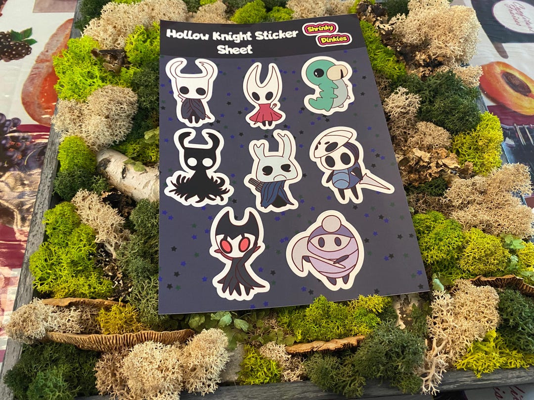 Hollow Knight Silk Song Video Game Sticker Sheet- Chibi Character ...