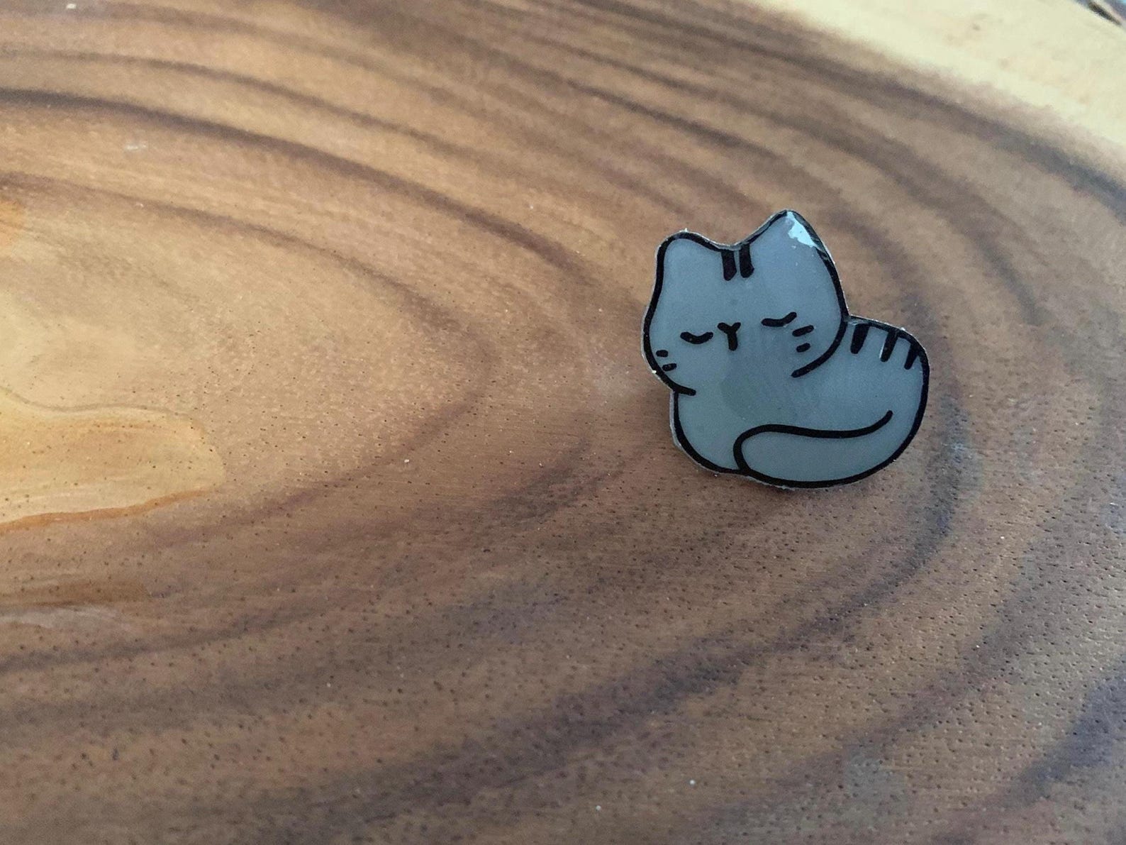 Loaf Bread Cat Cute Shrinky Dink Pin Set - Etsy
