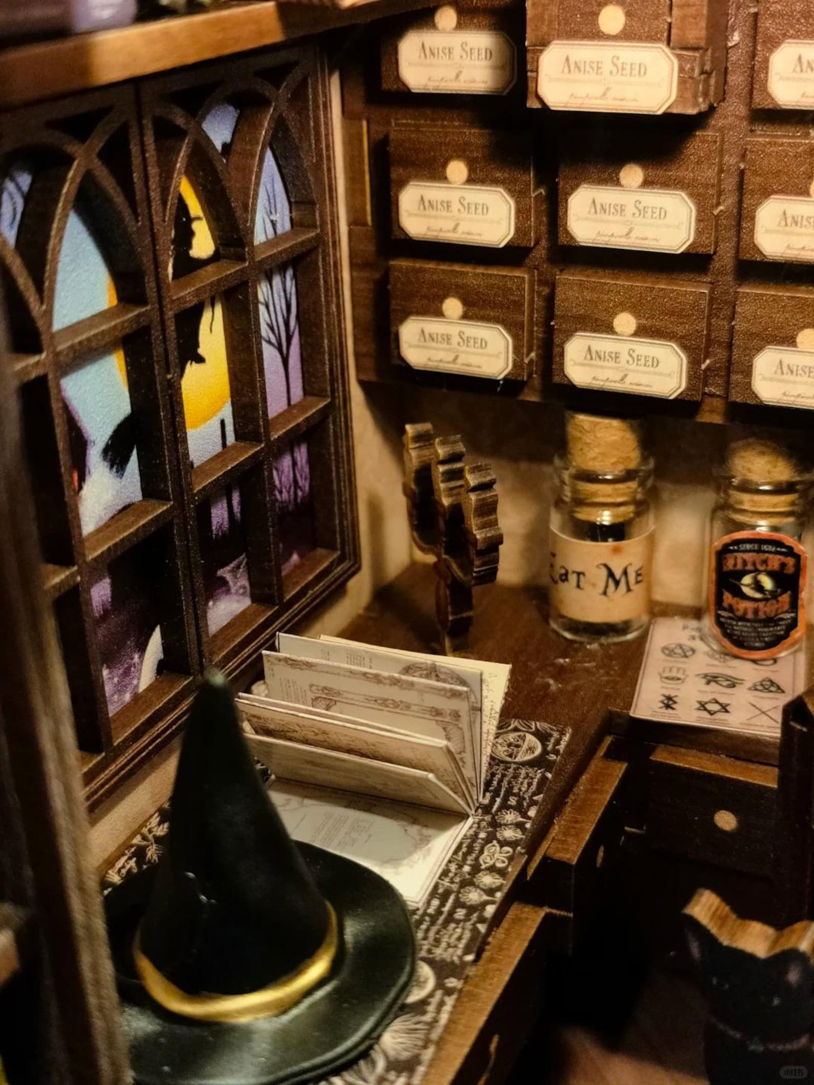 Magic Pharmacist DIY 3D Wooden Miniature Booknook Kit, Home Décor ...